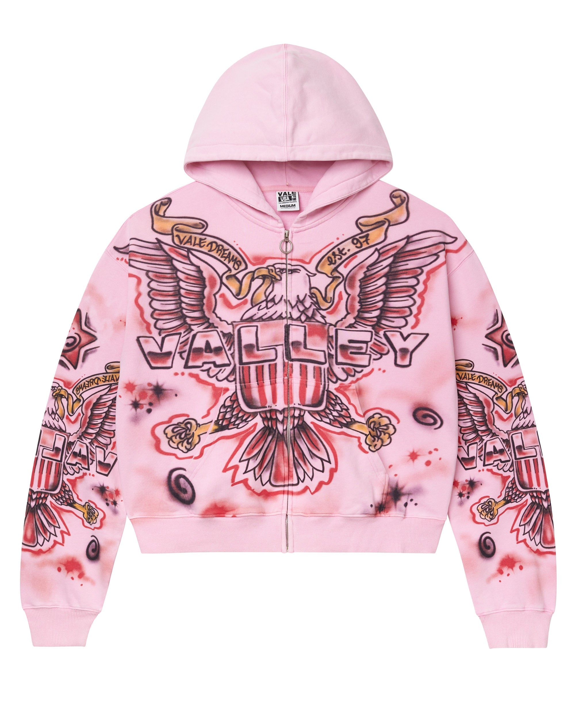 PINK FLAG ZIP UP – Vale Houston Flagship