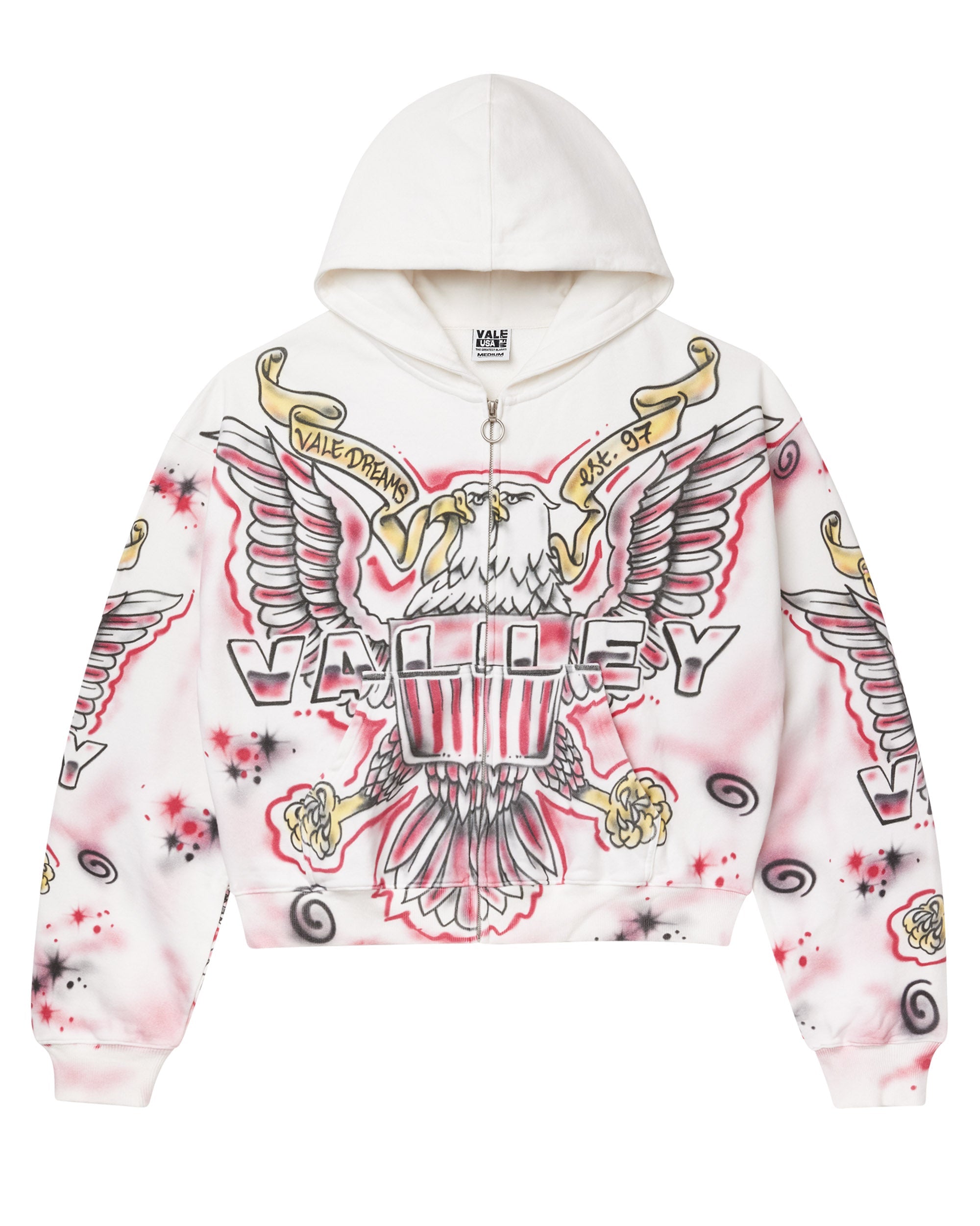 WHITE FLAG ZIP UP – Vale Houston Flagship