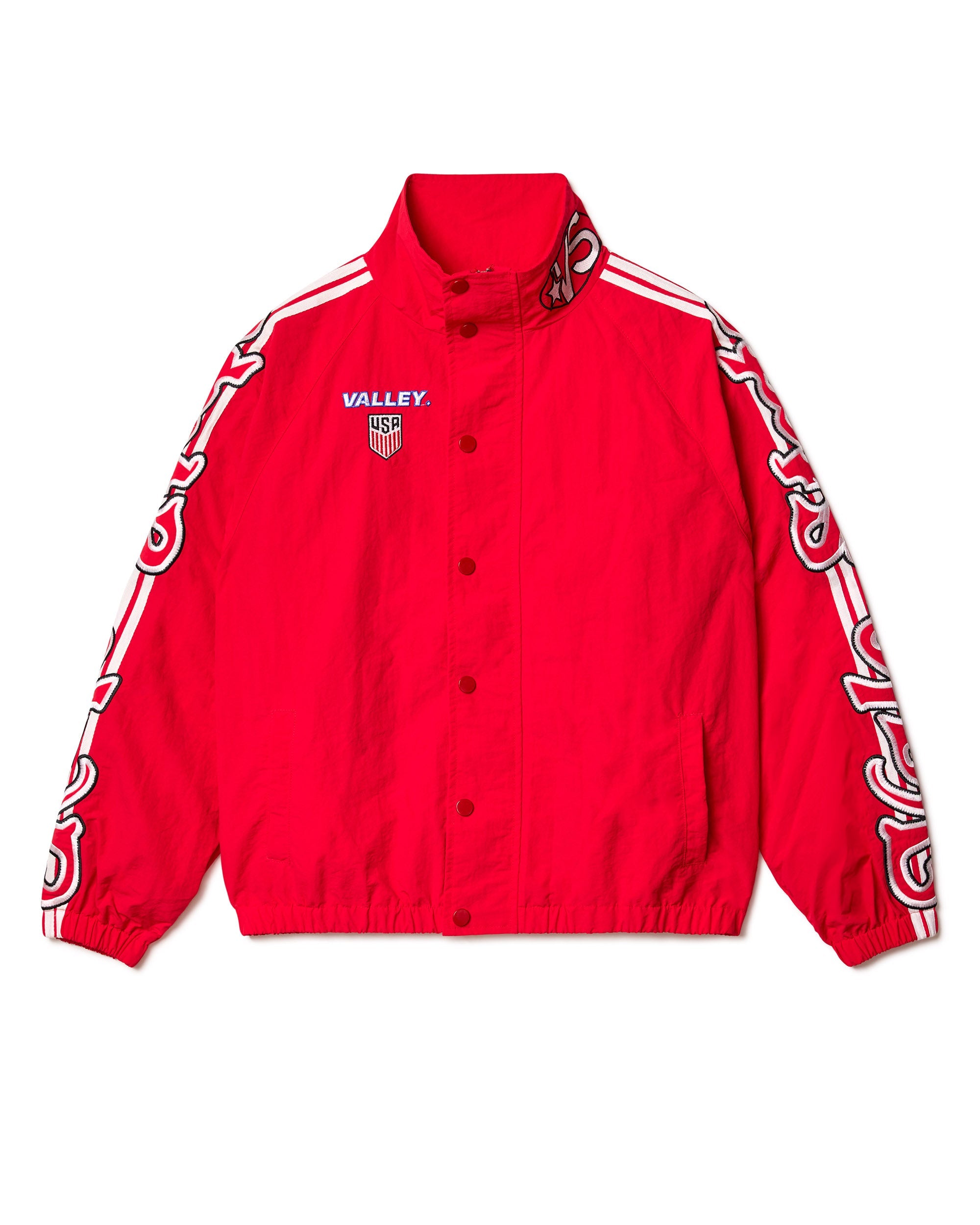 RED USA TRACK TOP – Vale Houston Flagship